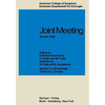 Joint Meeting Munich 1968: Proceedings of th...