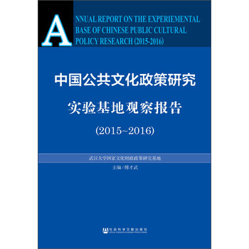 中国公共文化政策研究实验基地观察报告（2015～2016）