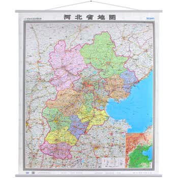 2021年 河北省地图 约1.4米*1.2米 超大高清 政区交通地形