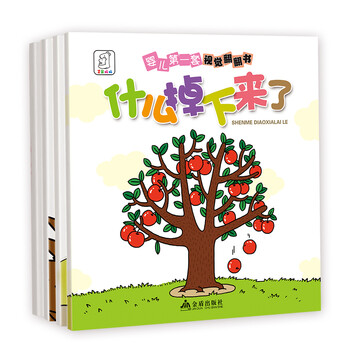 婴儿第一套视觉翻翻书 视觉激发 左右脑开发（套装共4册）袋鼠妈妈童书 