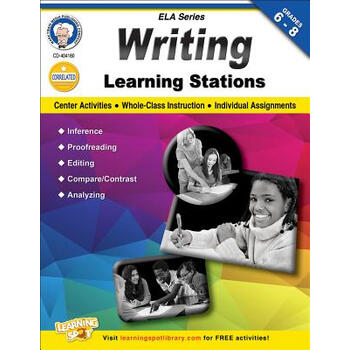 【】Writing Learning Stations, Grades