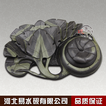国家非遗 易水砚台《金秋》厂家直销 礼品收藏砚 文房四宝 学生实用砚 天然老坑原石砚