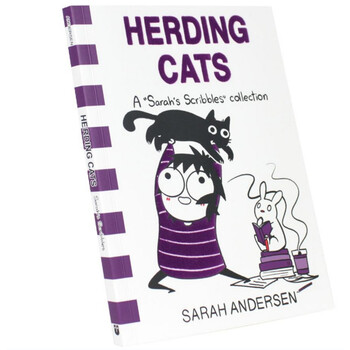 莎拉安徒生漫画：养猫 英文原版 爆笑漫画 Herding Cats