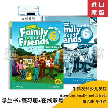 牛津少儿英语 American Family and friends 第二版第六册学生教材带在线练习