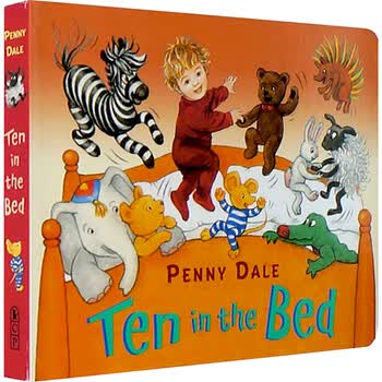 《英文原版绘本 Ten in the Bed 纸板书 吴敏兰书单 名家Penny Dale》【摘要 书评 试读】- 京东图书