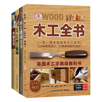 木工书籍全4册 木工雕刻 全书+木旋全书+木工全书+彼得科恩木工基础 DIY图