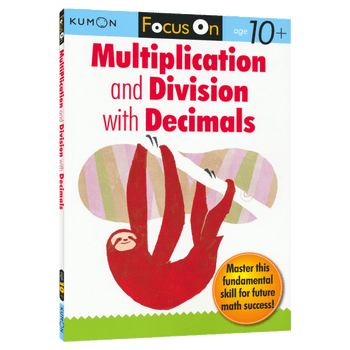 小学数学训练练习册 Kumon Focus On Math Workbooks公文式教育英文数学教辅 小数乘除法 10岁+