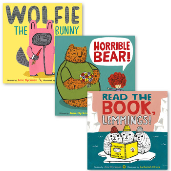 儿童绘本 英文原版童书 我的弟弟是小狼 Wolfie The Bunny Horrible Bear 3册套装 儿童心理成长 情商培养 