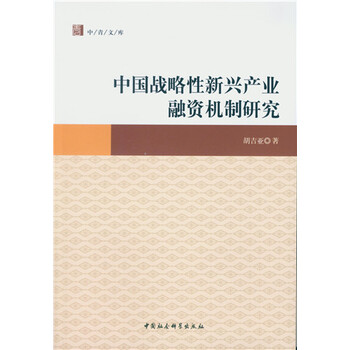 中国战略性新兴产业融资机制研究