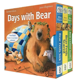 英文原版Days with Bear 成长的烦恼 熊熊生病 换牙害怕 吴敏兰推荐书单 进口故事书