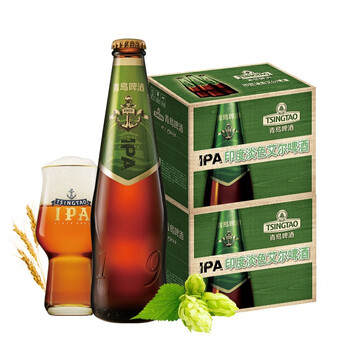 青岛啤酒（TsingTao）2箱 IPA印度淡色艾尔330ml*12瓶装精酿啤酒整箱14度高端啤酒送礼【图片 价格 品牌 报价】-京东