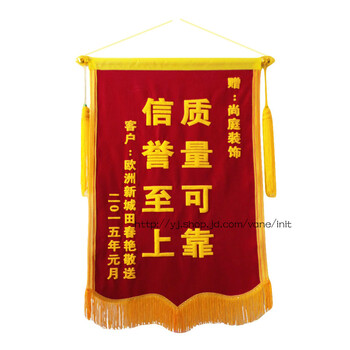 锦旗定做 定制作送医院医生学校幼儿园老师月嫂物业律师锦旗创意搞笑生日派对锦旗订做包邮 60*90cm金丝花边发泡字