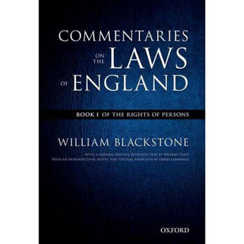 The Oxford Edition of Blackstone's: Commenta...
