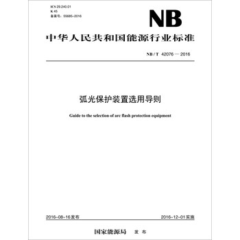 NB/T 42076—2016 弧光保护装置选用导则