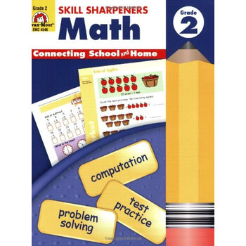 Skill Sharpeners Math,Grade 2 英文原版 技巧磨练:数学