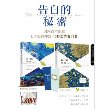 告白的秘密 国内首本纯手工DIY表白神器两款封面随机发货