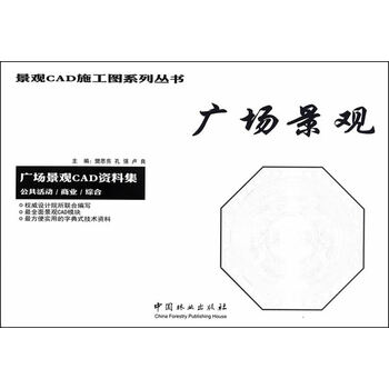 广场景观:广场景观CAD资料集:公共活动/商业/综合 建筑 书籍