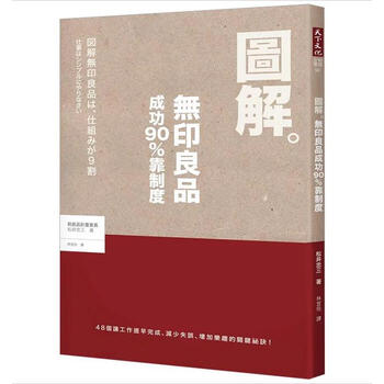 现货台版 圖解無印s良品成功90%靠制度 松井忠三 林宜佳译 繁体中文书 天下文化