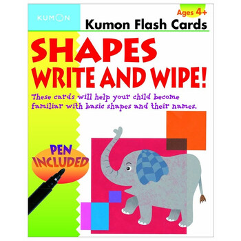 Kumon Flash Card Series Shapes Write & Wipe