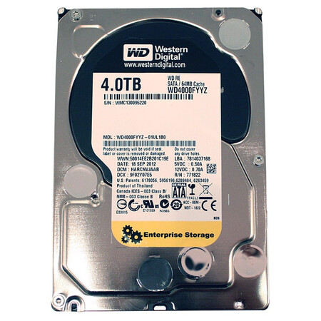 【西部数据RE4系列4TB】西部数据(WD)RE系列 4TB SATA6Gb/s 7200转64M 企业级硬盘(WD4000FYYZ)【行情 ...