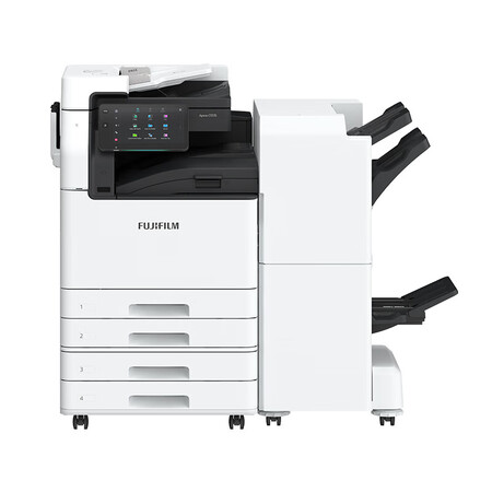 【富士胶片Apeos C4570】富士胶片(FUJIFILM)Apeos C4570 CPS 四纸盒+输稿器+ 小册子装订器+ A3 彩色多 ...