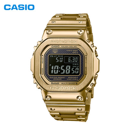 【卡西欧 GMW-B5000GD-9PR】卡西欧（CASIO）G-SHOCK 限量款35周年限量六局电波小金砖男表太阳能动力 GMW-B5000GD-9DR【行情 报价 价格 评测】-京东