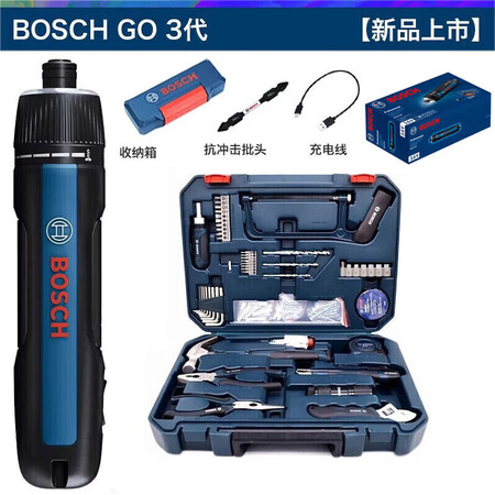 博世（BOSCH）电动螺丝刀家用锂电博士起子机小型迷你充电式拧 三代起子机[博世工具箱108件]【图片 价格 品牌 报价】-京东