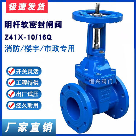 Z41X-10/16明杆弹性座封闸阀 软密封闸阀DN50 65 80 100 150 200 DN350国标重体【图片 价格 品牌 报价】-京东