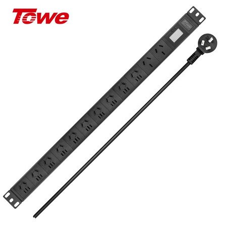 TOWE 同为智能计量计电费PDU插排10A/16A家用统计插座插线板显示电流/电压/功率/电量 16A，2位16A+10位10A，4000W【图片 价格 品牌 报价】-京东