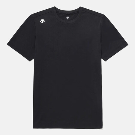 DESCENTE迪桑特 运动休闲圆领短袖T恤男女夏季透气百搭SQ123UTS11 黑色 M (90) -（女100-120斤）【图片 价格 品牌 报价】-京东