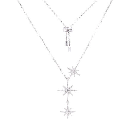 【APM MONACO项链】APM Monaco 925银轻奢六芒星简约流星项链女吊坠 情人节礼物送女友 AC3350OX【行情 报价 价格 评测】-京东