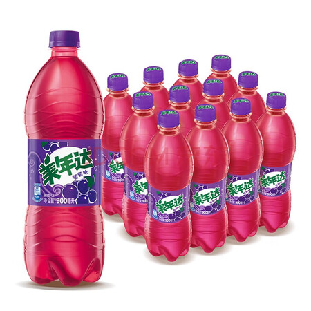 百事可乐美年达Mirinda葡萄味900ml*8瓶碳酸饮料整箱装休闲果味汽水 900ml*8瓶【图片 价格 品牌 报价】-京东