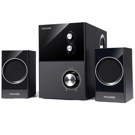 【麦博M400(11)】麦博（microlab）M400 2.1多媒体有源音箱 电脑音响 台式 音响 低音炮 黑色【行情 报价 价格 评测】-京东