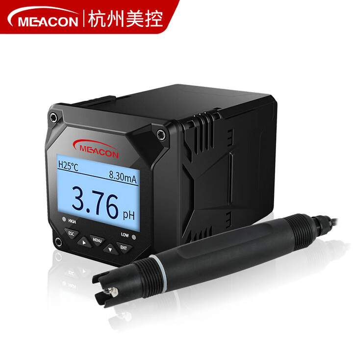 【meaconMIK-PH系列】美控 meacon pH控制器 工业在线pH计 酸度计 高级款控制器+四氟电极 温补5米引线 【行情 报价 ...