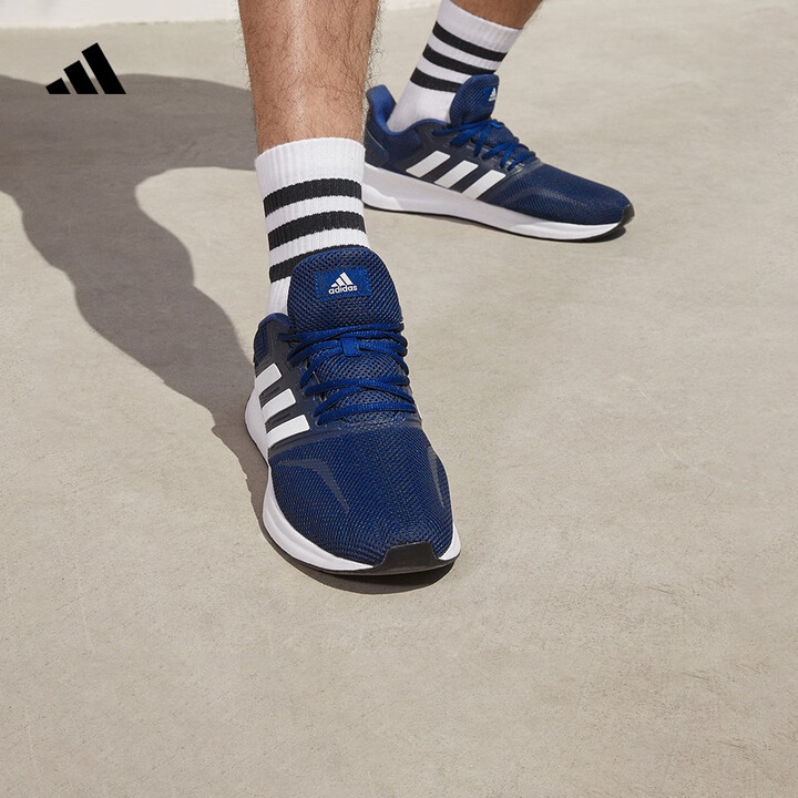 adidas RUNFALCON随心畅跑舒适跑步运动鞋男子阿迪达斯官方F36201 藏青蓝/白 43(265mm)【图片 价格 品牌 报价】-京东