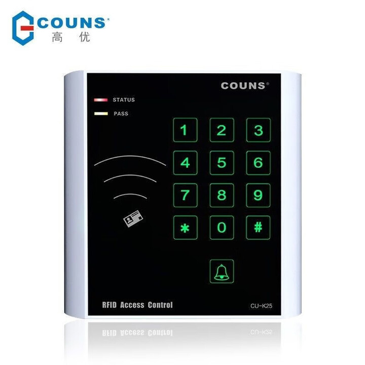高优（COUNS）COUNS指纹门禁一体门禁考勤 电插锁磁力锁门禁套装 K25触摸刷卡门禁机【图片 价格 品牌 报价】-京东