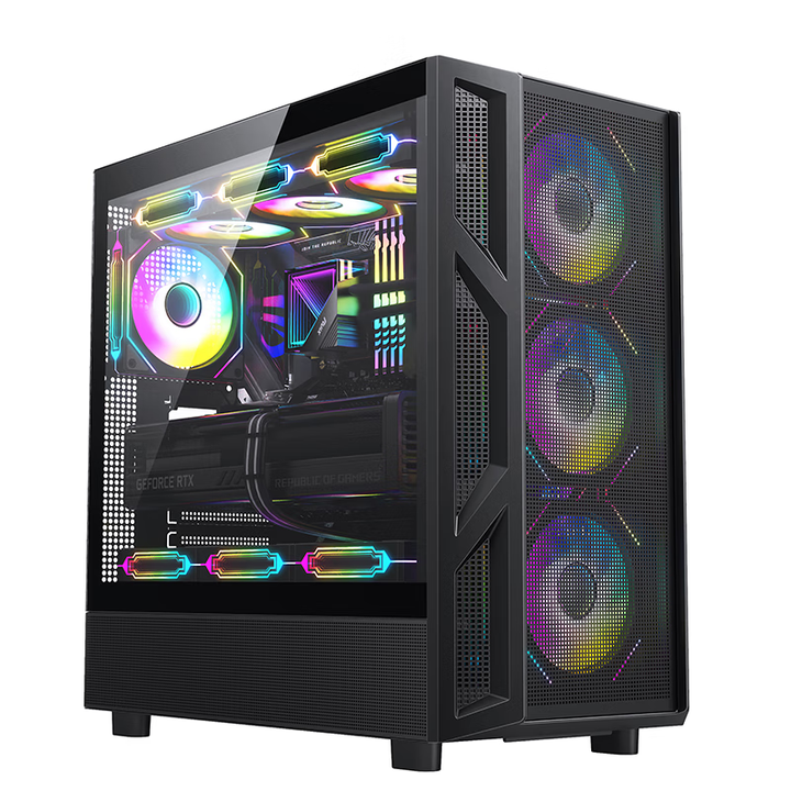 EVESKY积至 驭风360 电脑主机箱 ATX台式大机箱（全侧透钢化玻璃/支持E-ATX主板/360水冷/支持40系显卡） 驭风360黑色【支持E-ATX主板/360水冷】【图片 价格 品牌 ...