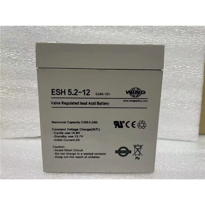 WING蓄电池12v5.2ah ESH5.2-12/ES5.2-12HR精密仪器/库卡机器人用 ESH5.2-12【图片 价格 品牌 报价】-京东