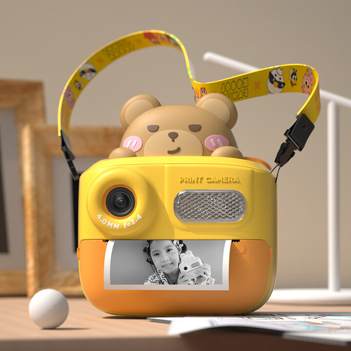 科物酷（KOOOL）拍立得迪士尼儿童打印相机数码仿真照相机5-14岁女孩玩具配内存卡 小熊呆呆（32G+8卷相纸+彩笔）【图片 价格 品牌 ...