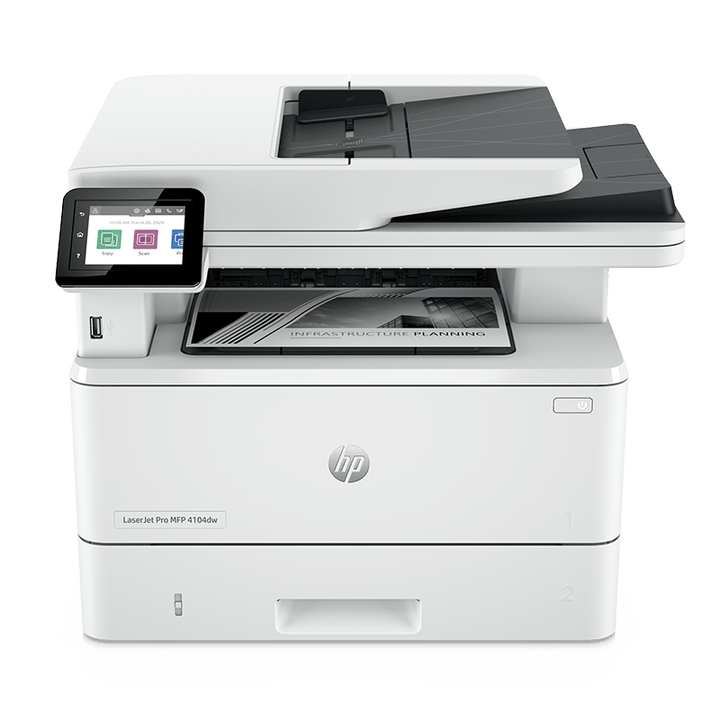 【惠普LaserJet Pro MFP 4104dw Printer】【95成新】惠普(HP)4104dw黑白自动双面无线激光打印机 打印复印 ...