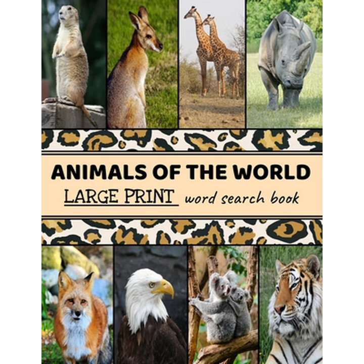 《预订 Animals Of The World Large Print Word Search Book: Large Print Word ...