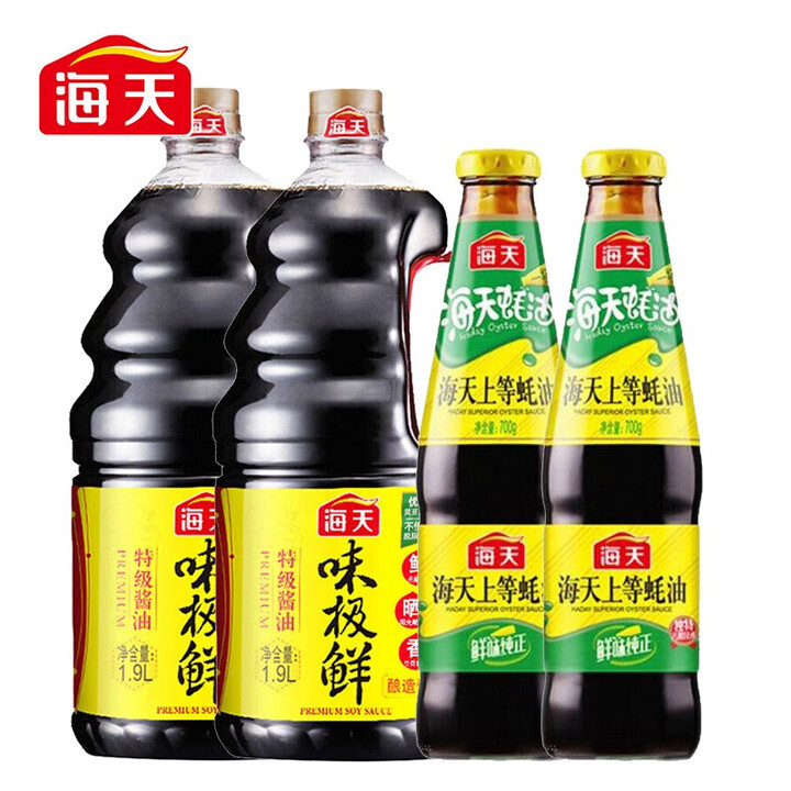 【海天海天 味极鲜1.9L*2+上等蚝油700g*2】海天 味极鲜1.9L*2+上等蚝油700g*2【行情 报价 价格 评测】-京东