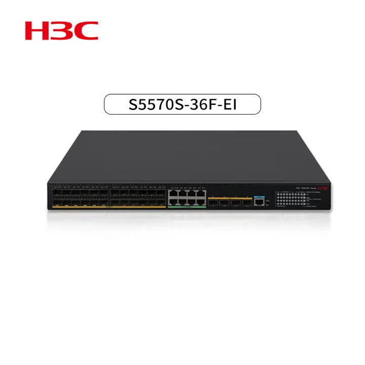 【华三（H3C）H3C S5570S-36F-EI】华三（H3C）S5570S-36F-EI千兆三层以太网交换机24千兆光口+8千兆电口+4万 ...