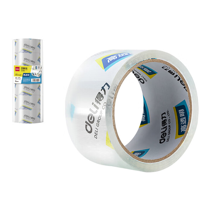 【deli得力1】得力（deli）30321封箱胶带60mm*40y*50um(6卷/筒)【行情 报价 价格 评测】-京东