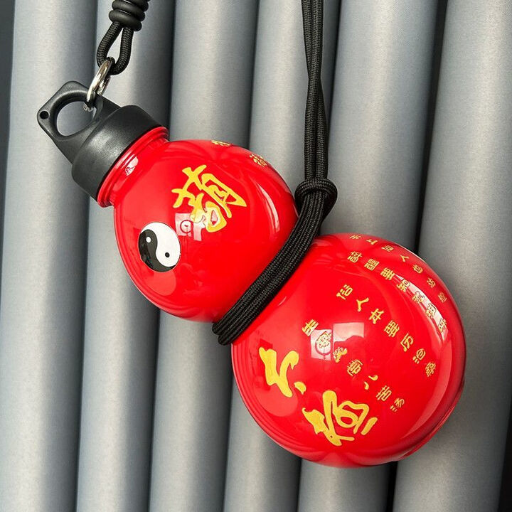 XMCK酒壶葫芦运动水杯葫芦水壶东方黑神话葫芦塑料学生男女生高颜值水 750ml 红色-带手提-八卦烫金贴【图片 价格 品牌 报价】-京东