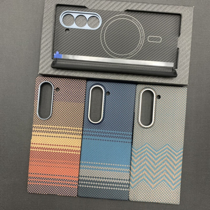 司德威适用于三星zFold6手机壳凯夫拉保护套芳纶纤维折叠屏fold4月升碳纤维全包防摔硬壳fold5超轻磁吸简 /中轴款/600D细纹金属框 ...