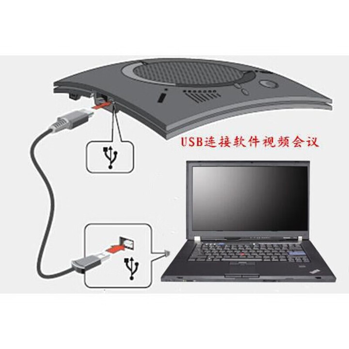 华畅视讯clearone chat150 160 170视频会议全向麦克风 USB免驱 两台级联 腾讯会议 1.2米USB数据线【图片 价格 ...