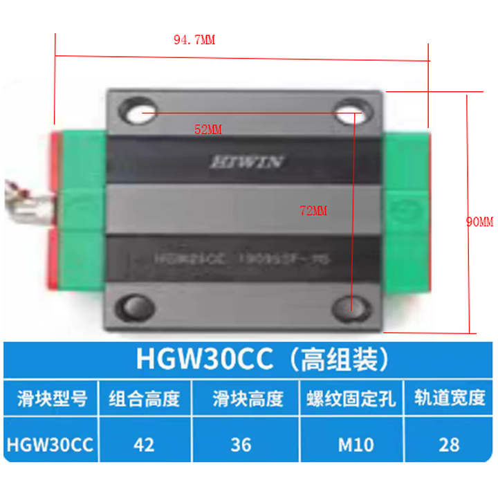OIMGHGH HGW HG15 HG20台湾上银直线滑块导轨 HG25 HG30 HG HGH1 HGW30CC法兰形4孔【图片 价格 品牌 ...
