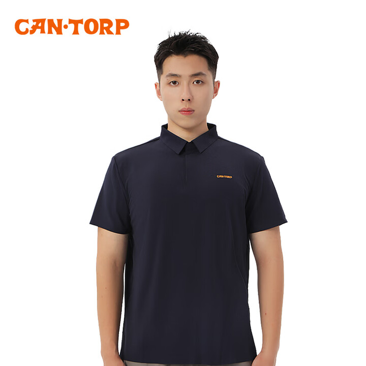 肯拓普（CAN·TORP）男士短袖polo衫夏季时尚休闲衬衫T恤商务轻薄透气上衣 K422999005黑蓝 2XL【图片 价格 品牌 报价】-京东