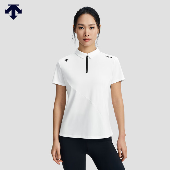 DESCENTE迪桑特WOMEN’S TRAINING系列女士短袖POLO衫 WT-Brilliant White M (165/84A)【图片 价格 品牌 报价】-京东